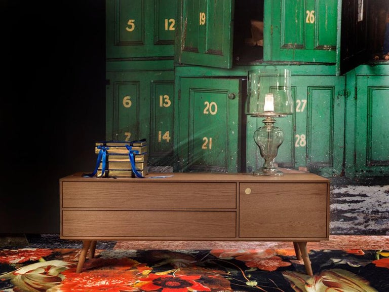 Moooi Kaipo TOO Table Lamp in Sepia Blown Glass with Metal Frame For ...