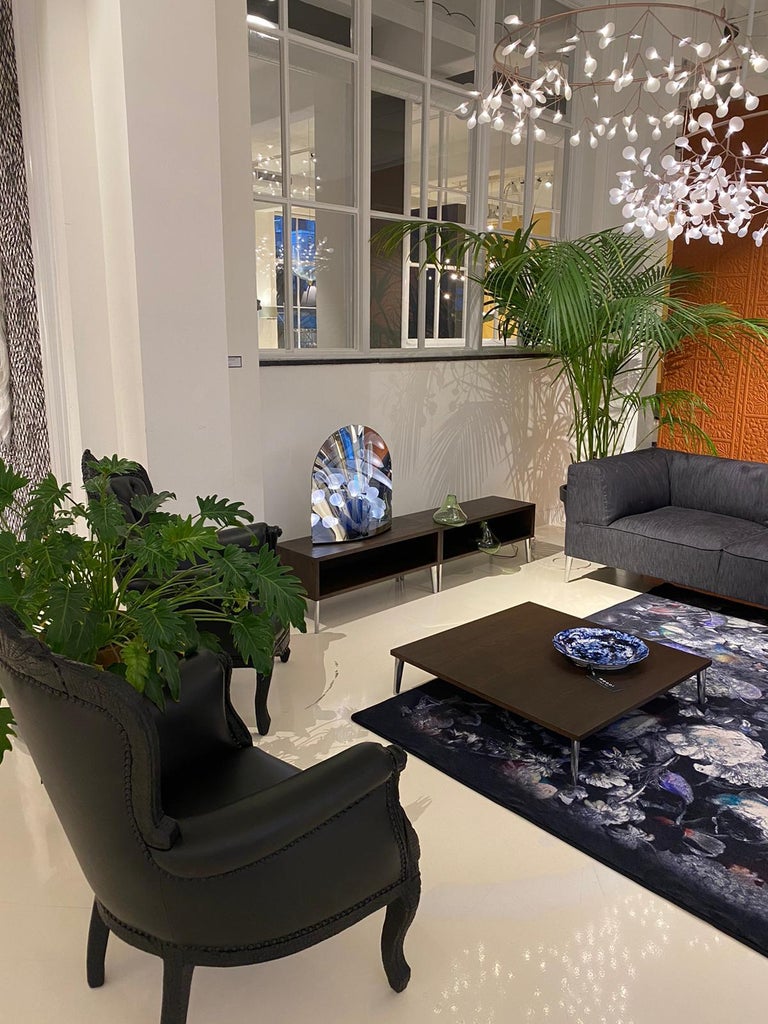 Moooi Large Eden Queen B&W Rectangular Rug in Low Pile Polyamide For Sale at 1stDibs