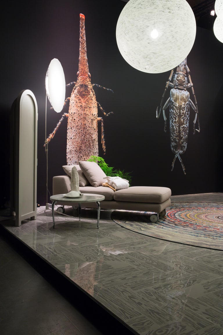 Großer urbaner Mandala Reykjavik-Teppich aus hochflorigem Polyamide von Neal Peterson, Moooi im ...