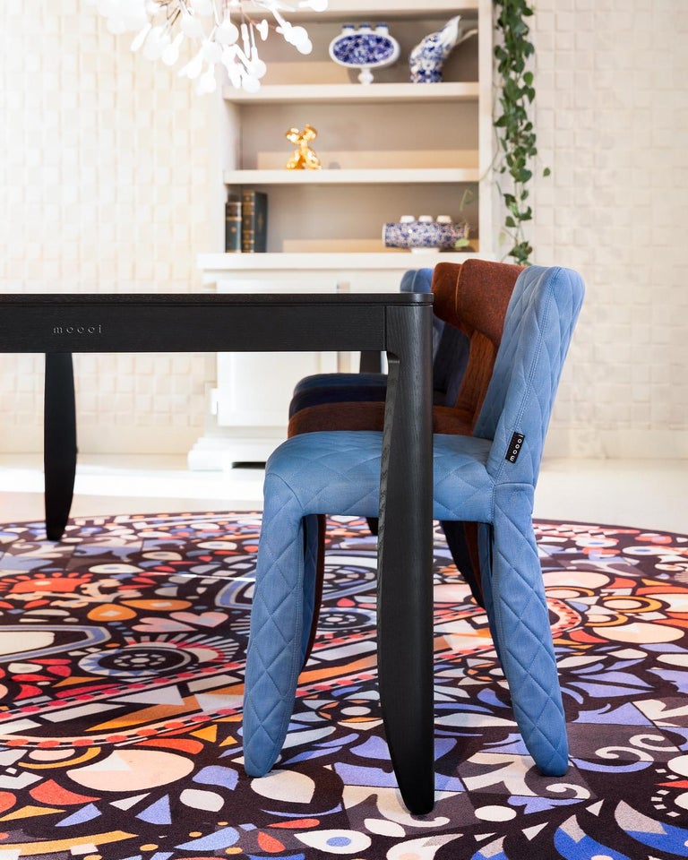 Moooi Monster Naked Chair in Solis, Dawn Dark Grey Upholstery For Sale ...