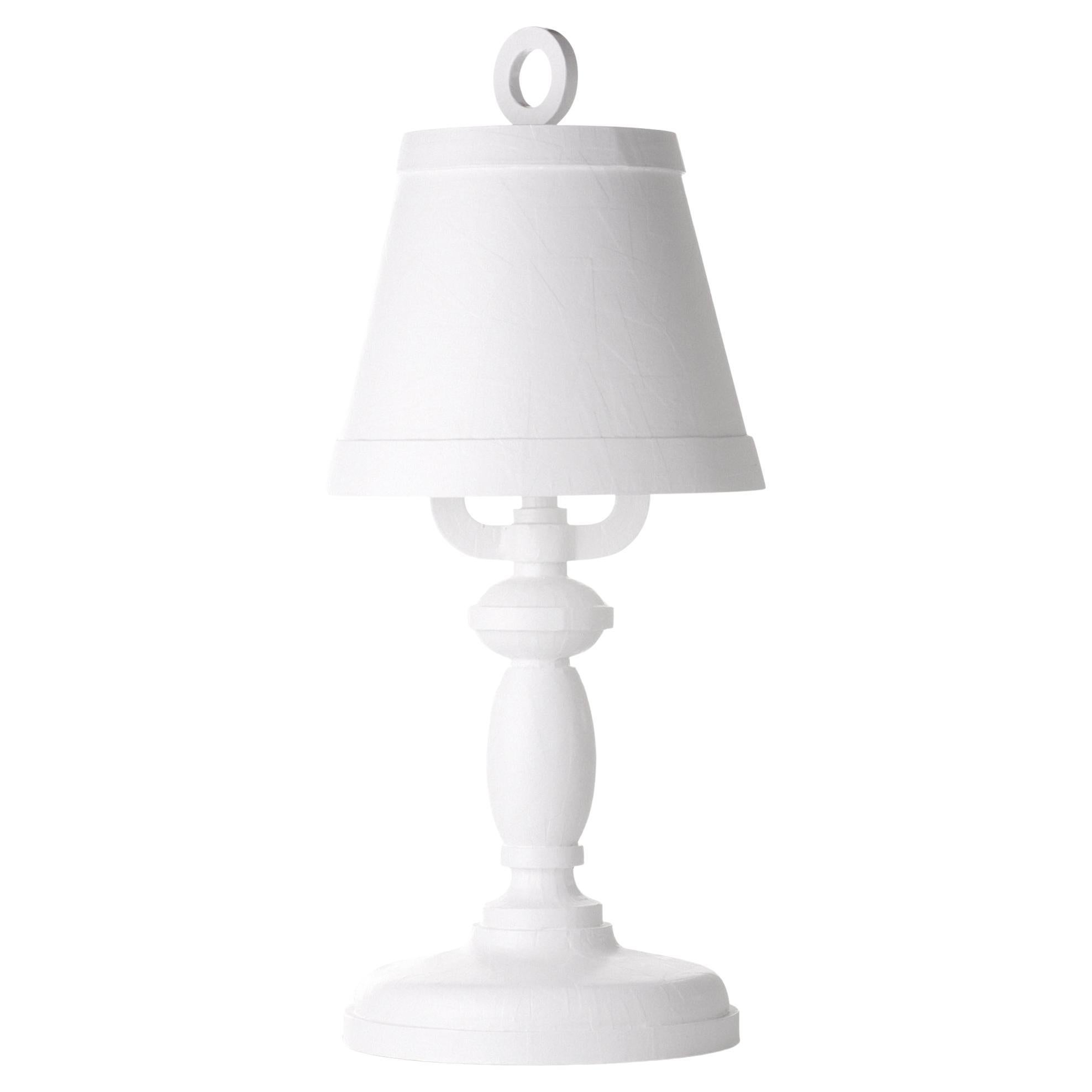 Moooi Paper Table Lamp in White Shade and White Base by Studio Job For ...