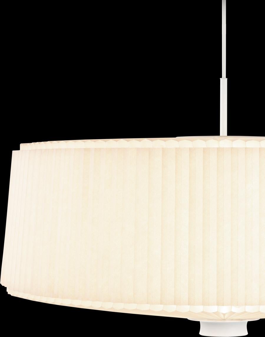 Moooi Plié Plissé Suspension Light in White with Coated Steel Pendant ...