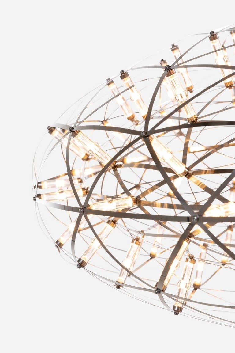 Moooi Raimond II Zafu Suspension LED Lamp in Stainless Steel, 10m For ...