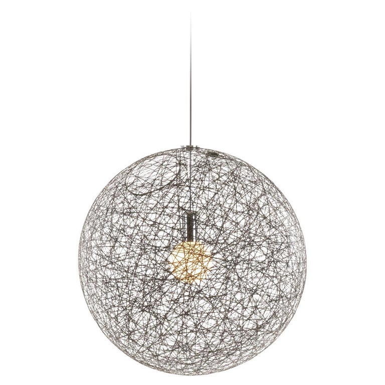 Moooi Random Light II Large Suspension LED Lamp in Black Chromed Steel ...