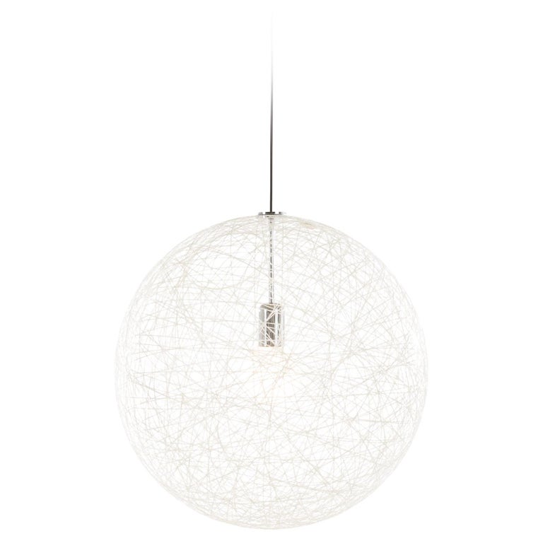 Moooi Random Light II Large Suspension LED Lamp in White Chromed Steel ...