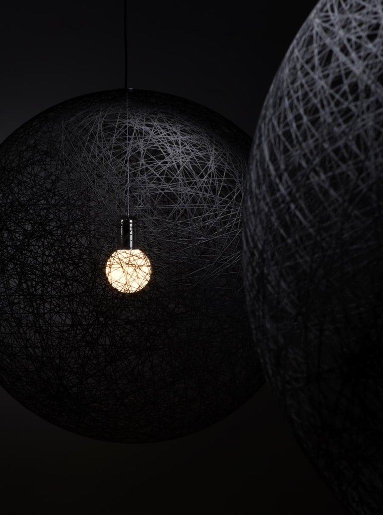Moooi Random Light II Small Suspension LED Lamp in Black Chromed Steel ...