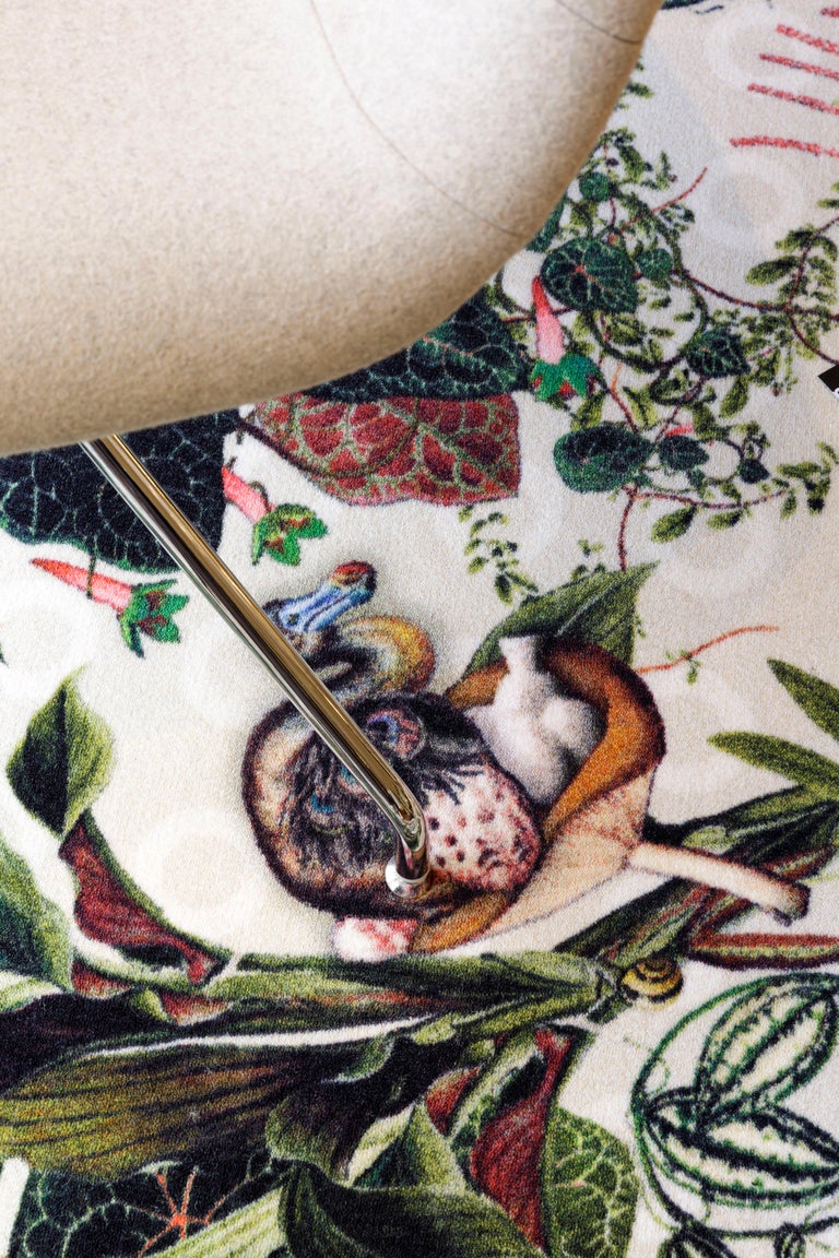 Moooi Small Extinct Animals Ivory Rectangle Rug in Low Pile Polyamide ...