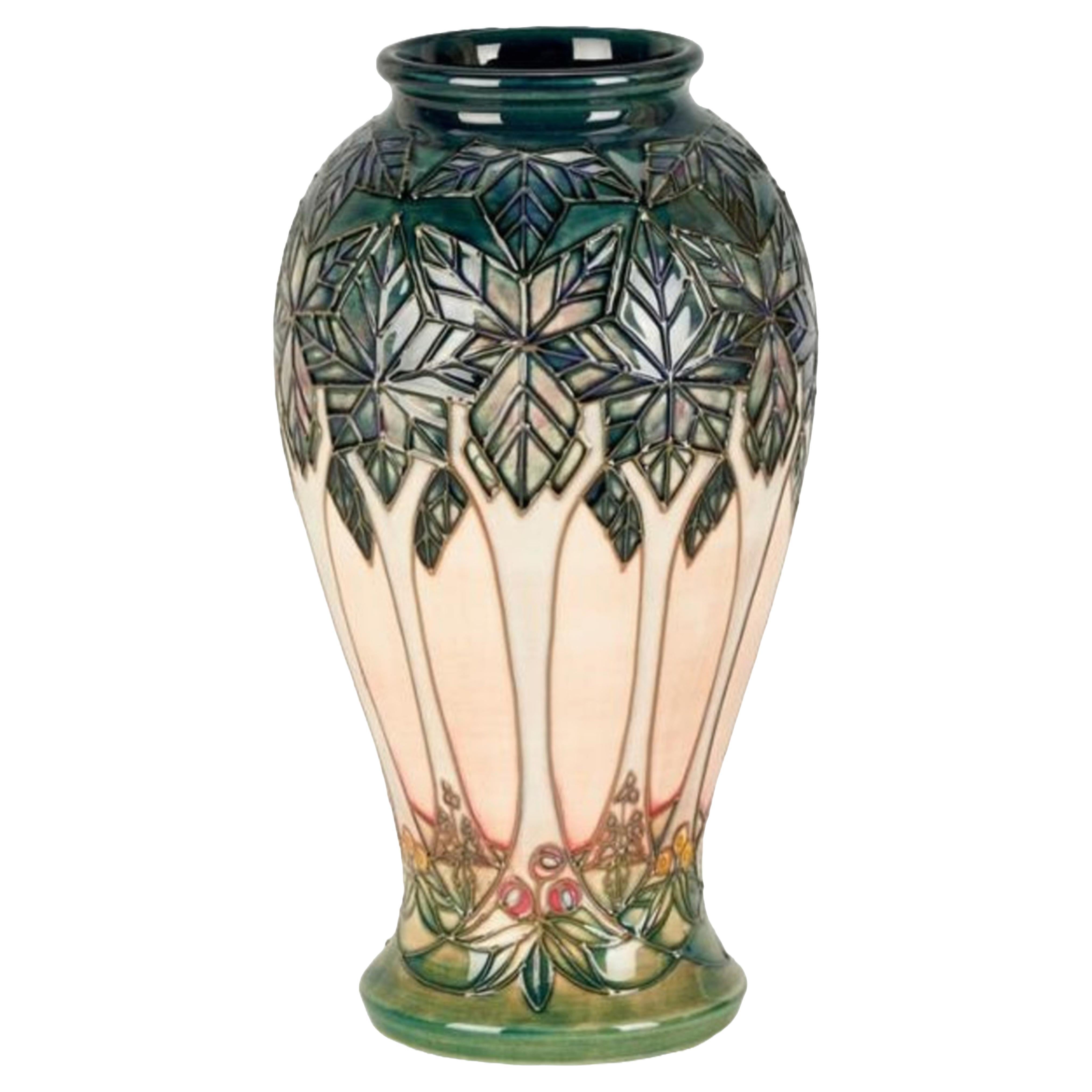 Moorcroft Cluny pattern VASE, circa 1993, designed by Sally Tuffin. For ...