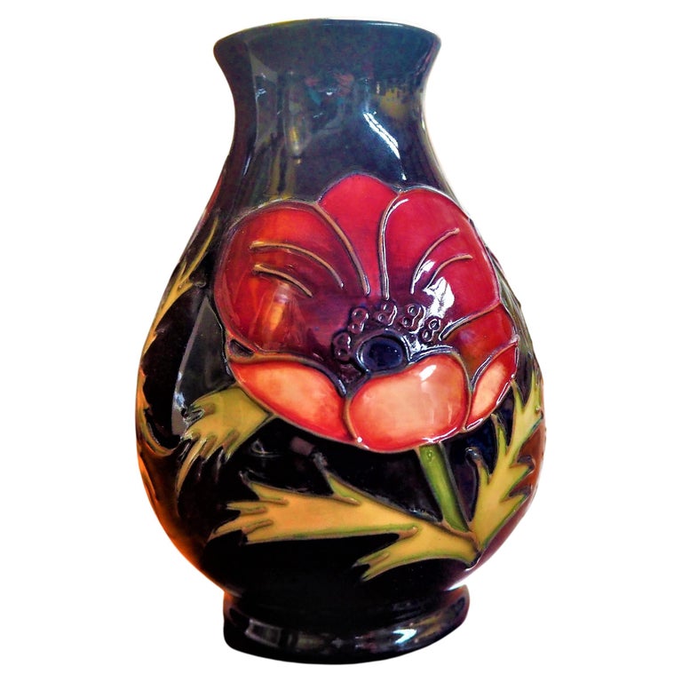 Moorcroft Poppy Vase For Sale at 1stDibs