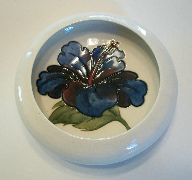 Moorcroft, Vintage Studio Pottery Hibiscus Bowl, U. K., Mid 20th ...