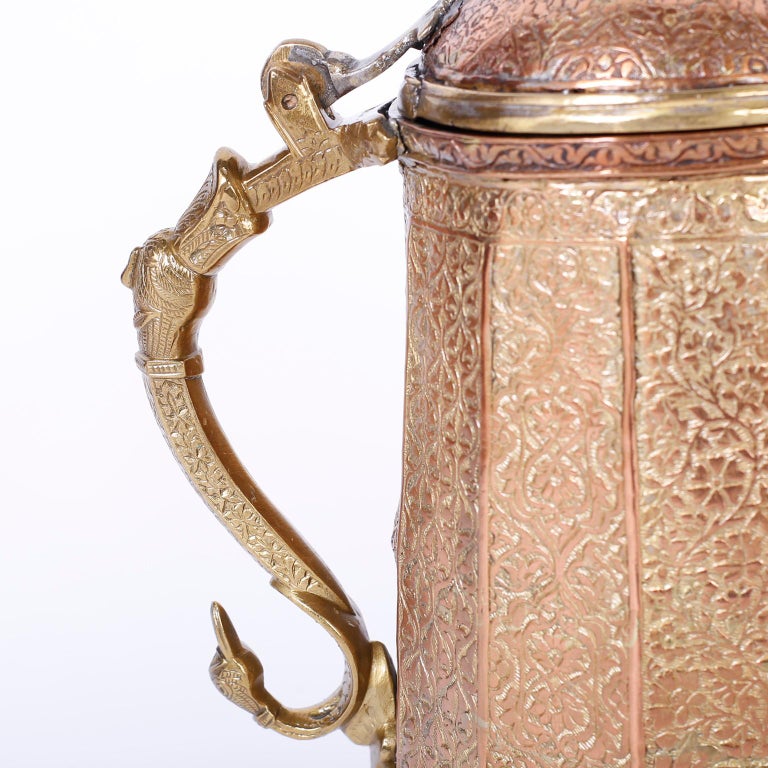 Moorish Copper and Brass Tea Server at 1stDibs