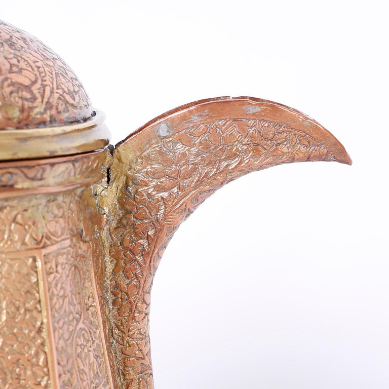 Moorish Copper and Brass Tea Server at 1stDibs