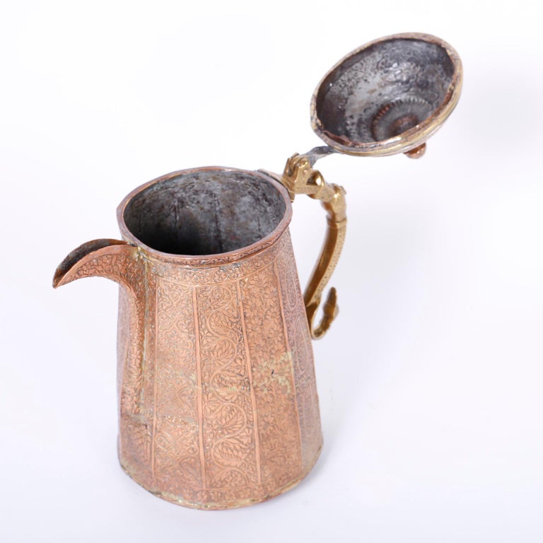 Moorish Copper and Brass Tea Server at 1stDibs