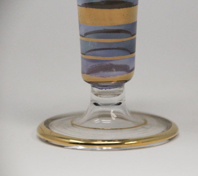 Moorish Hand Blown Gilt Glass Bohemian Perfume Bottle For Sale at ...