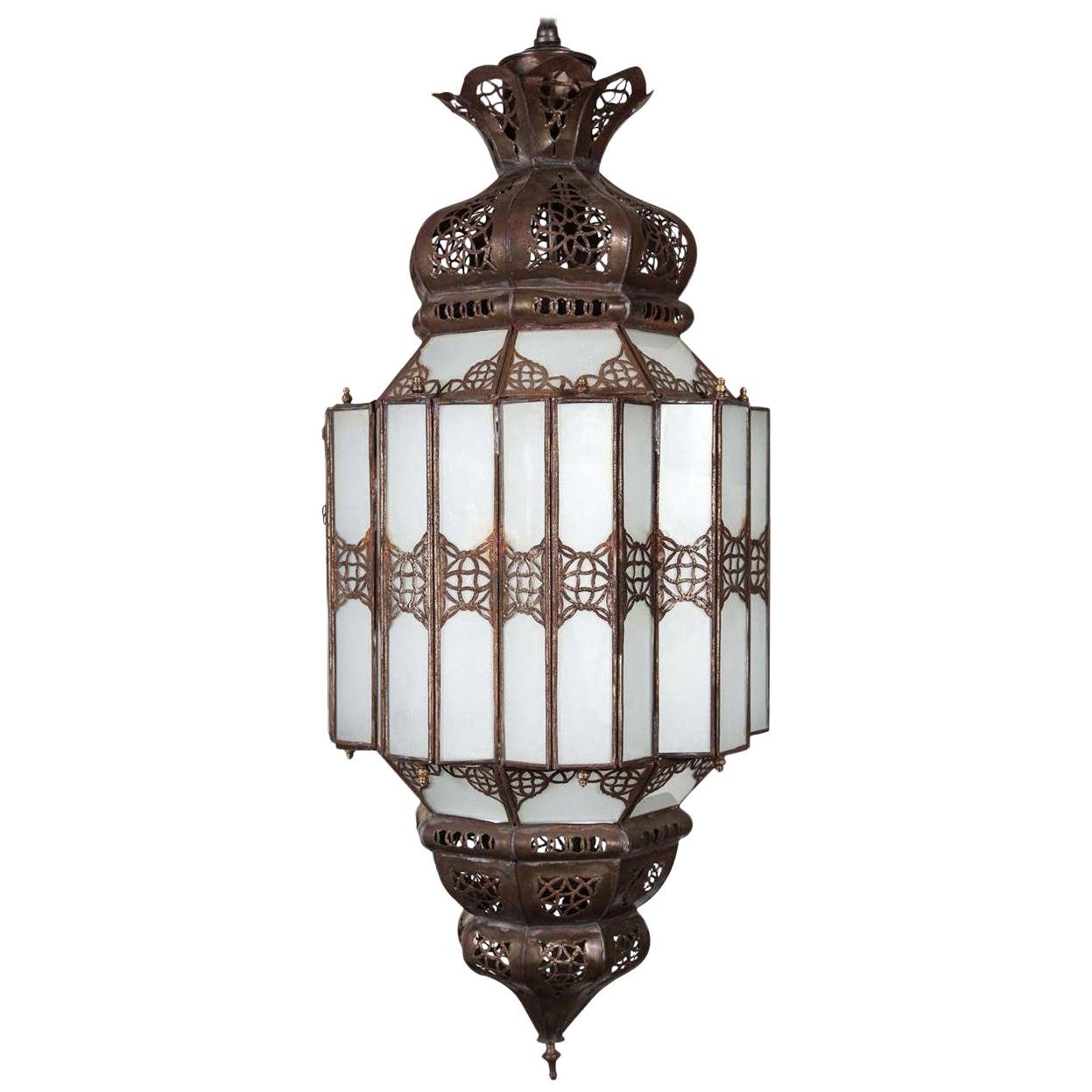 Large Moroccan Glass Pendant Chandelier, at 1stDibs | moroccan glass ...