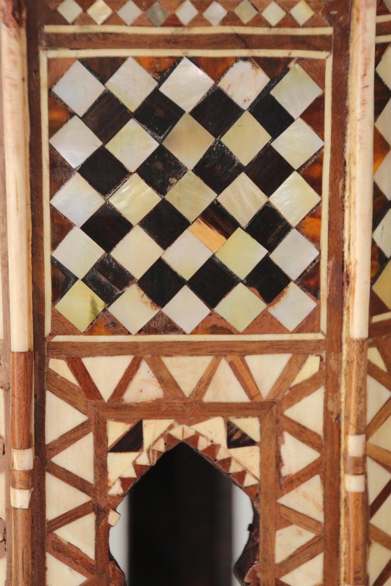 Moorish Handcrafted Octagonal Tables Inlaid with Mosaic Marquetry at ...