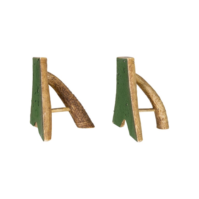 Moose Antler Bookends For Sale at 1stDibs | moose bookends