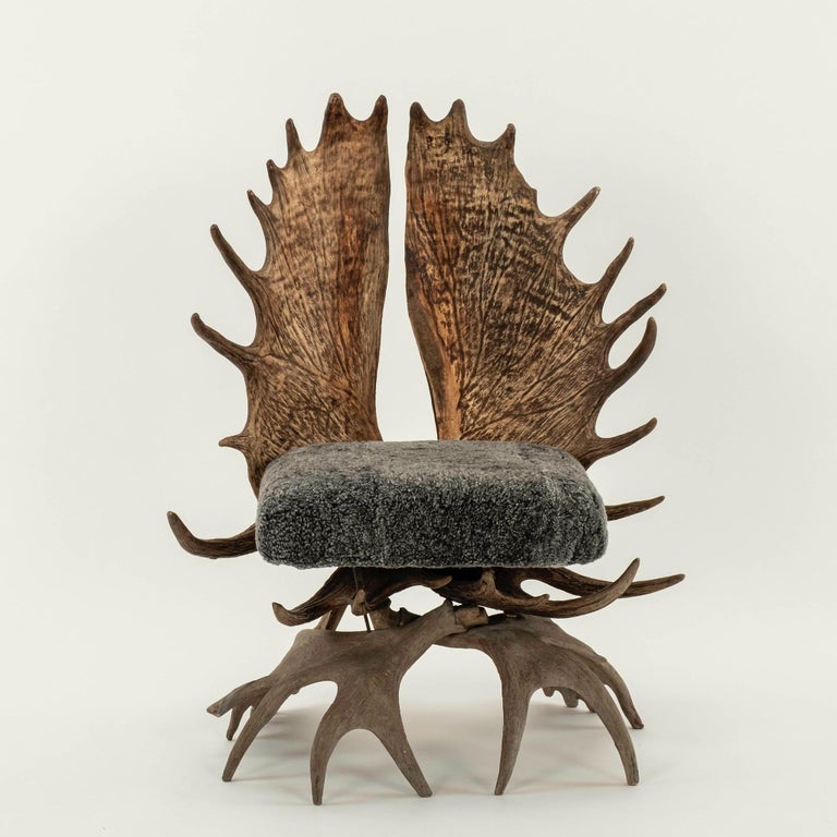 Moose Antler Chair at 1stDibs