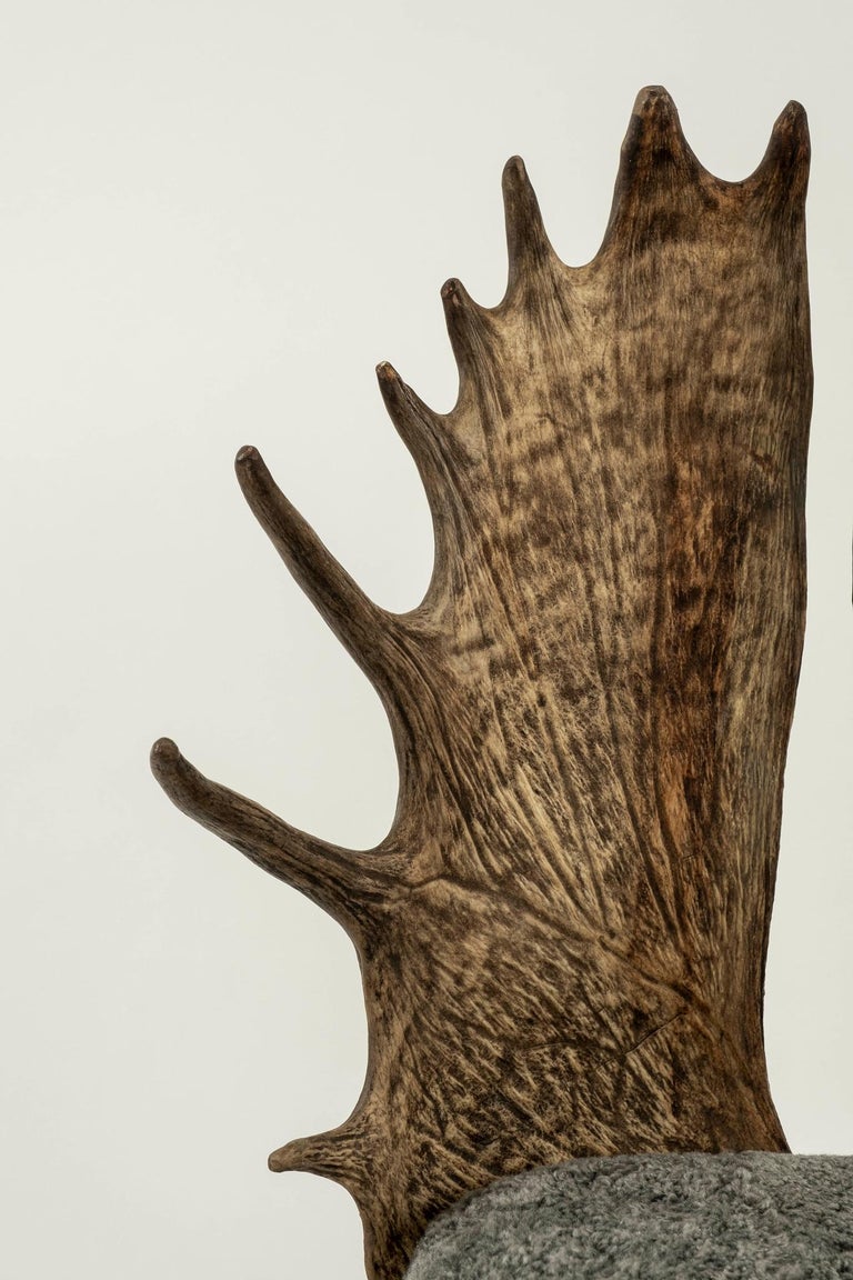 Moose Antler Chair at 1stDibs | moose horns