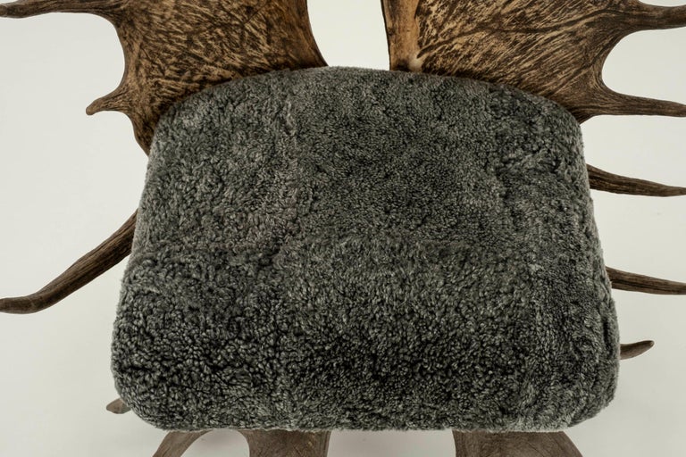 Moose Antler Chair at 1stDibs | moose horns