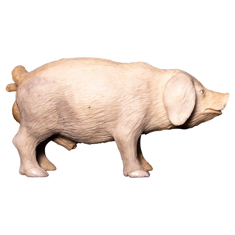 Moose Antler Pig For Sale at 1stDibs