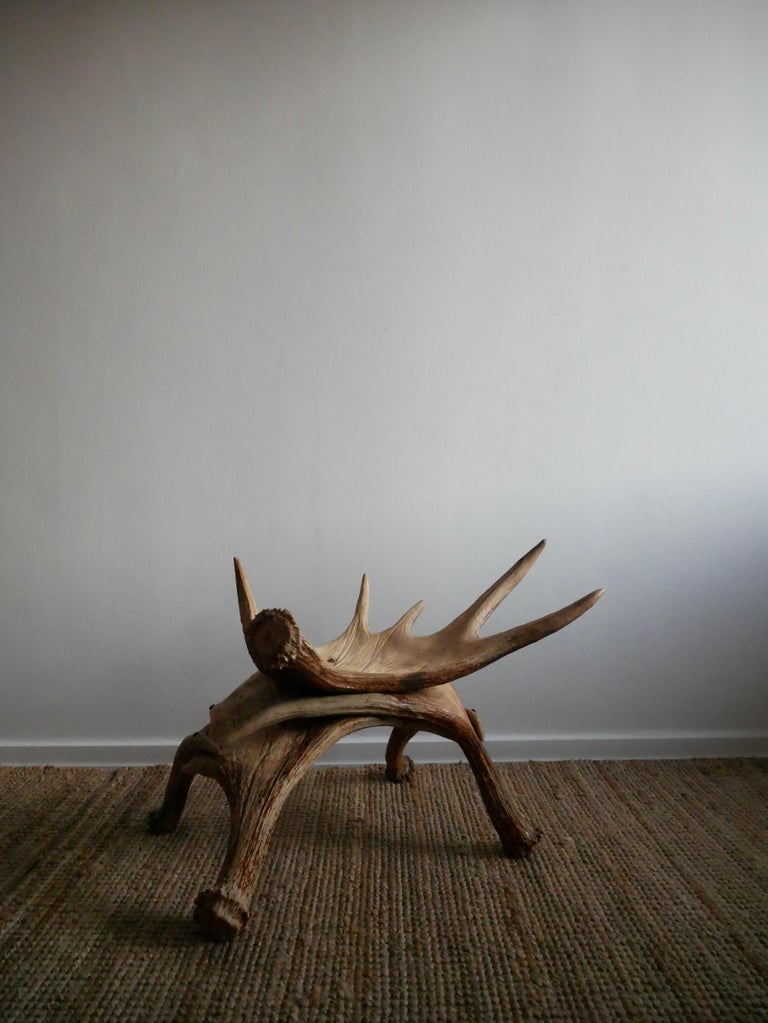 Moose Horn Stool at 1stDibs