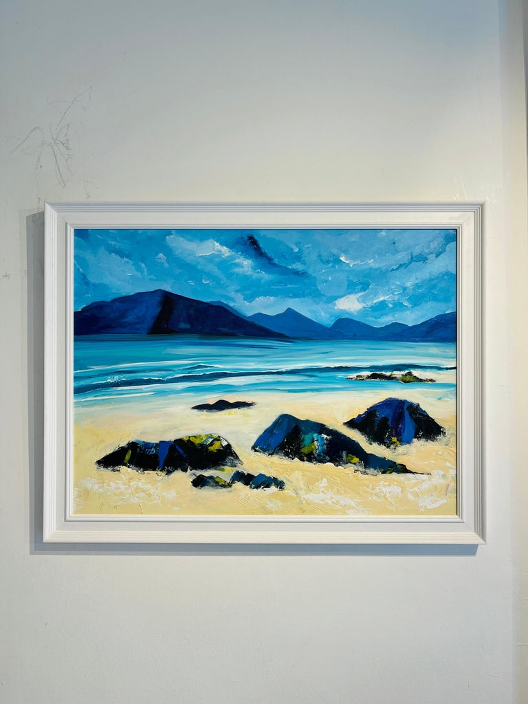Morag Lloyds - Harris Beaches - figurative modern seascape study ...