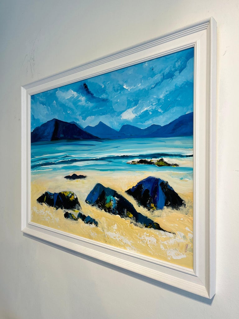 Morag Lloyds - Harris Beaches - figurative modern seascape study ...
