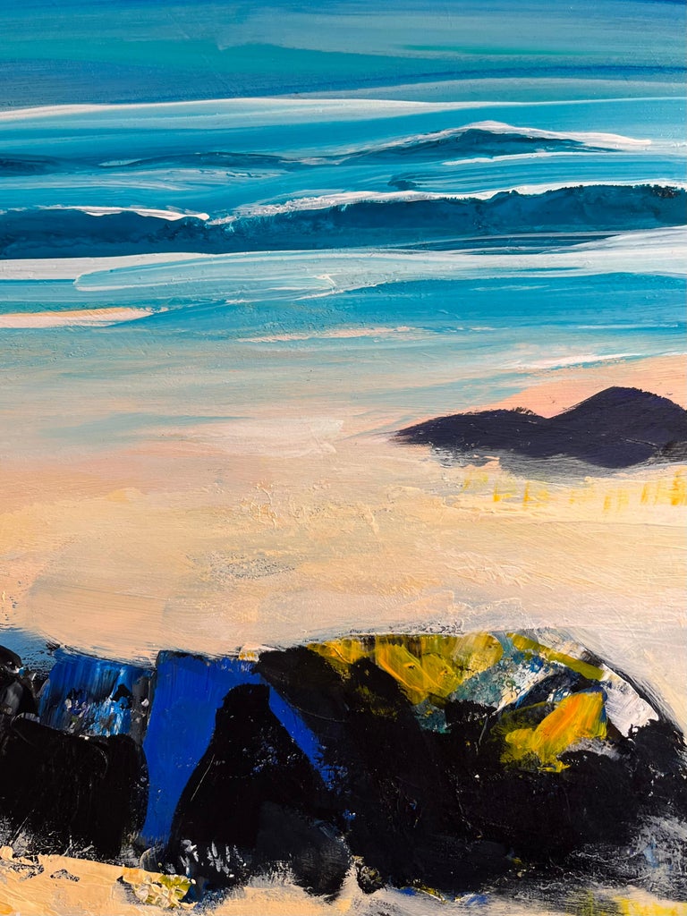 Morag Lloyds - Harris Beaches - figurative modern seascape study ...