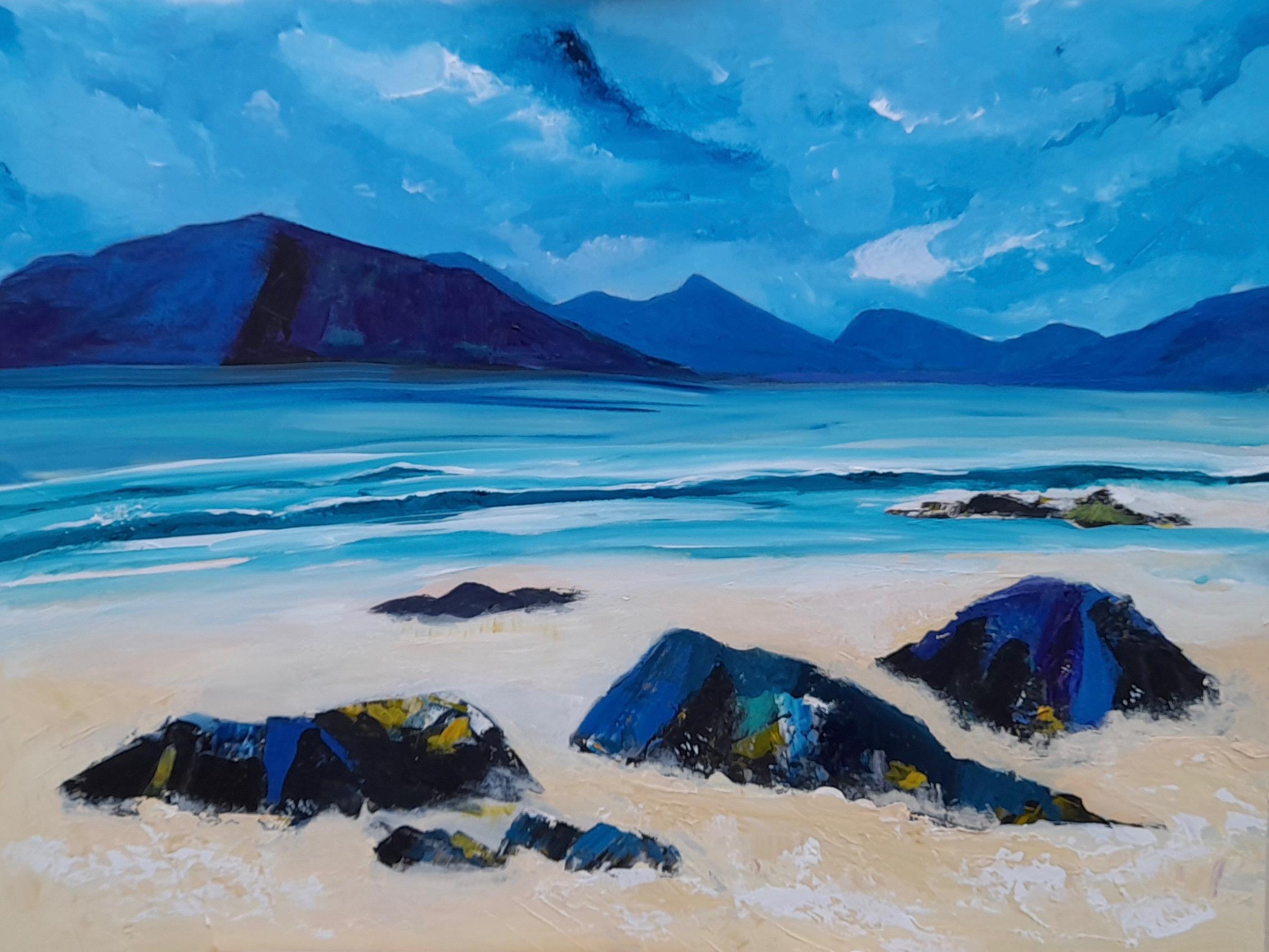 Morag Lloyds - Big Sea Harris - figurative modern seascape study ...