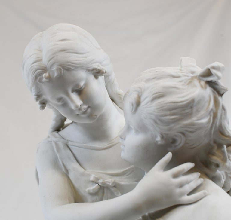Moreau Girls Statue Parian Biscuit Porcelain Copeland 1880 For Sale at ...