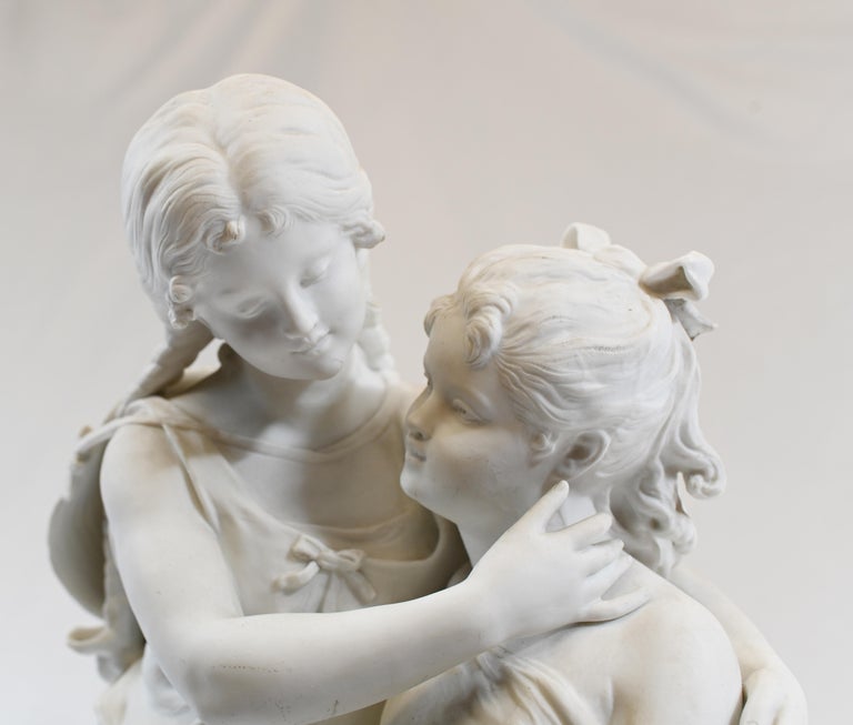 Moreau Girls Statue Parian Biscuit Porcelain Copeland 1880 For Sale at ...