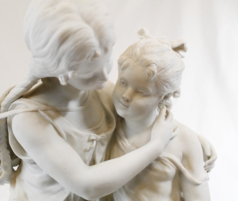Moreau Girls Statue Parian Biscuit Porcelain Copeland, 1880 For Sale at ...