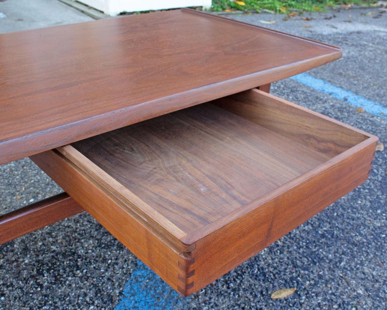 Moreddi Mid-Century Modern Danish Walnut Coffee Table For Sale at 1stDibs
