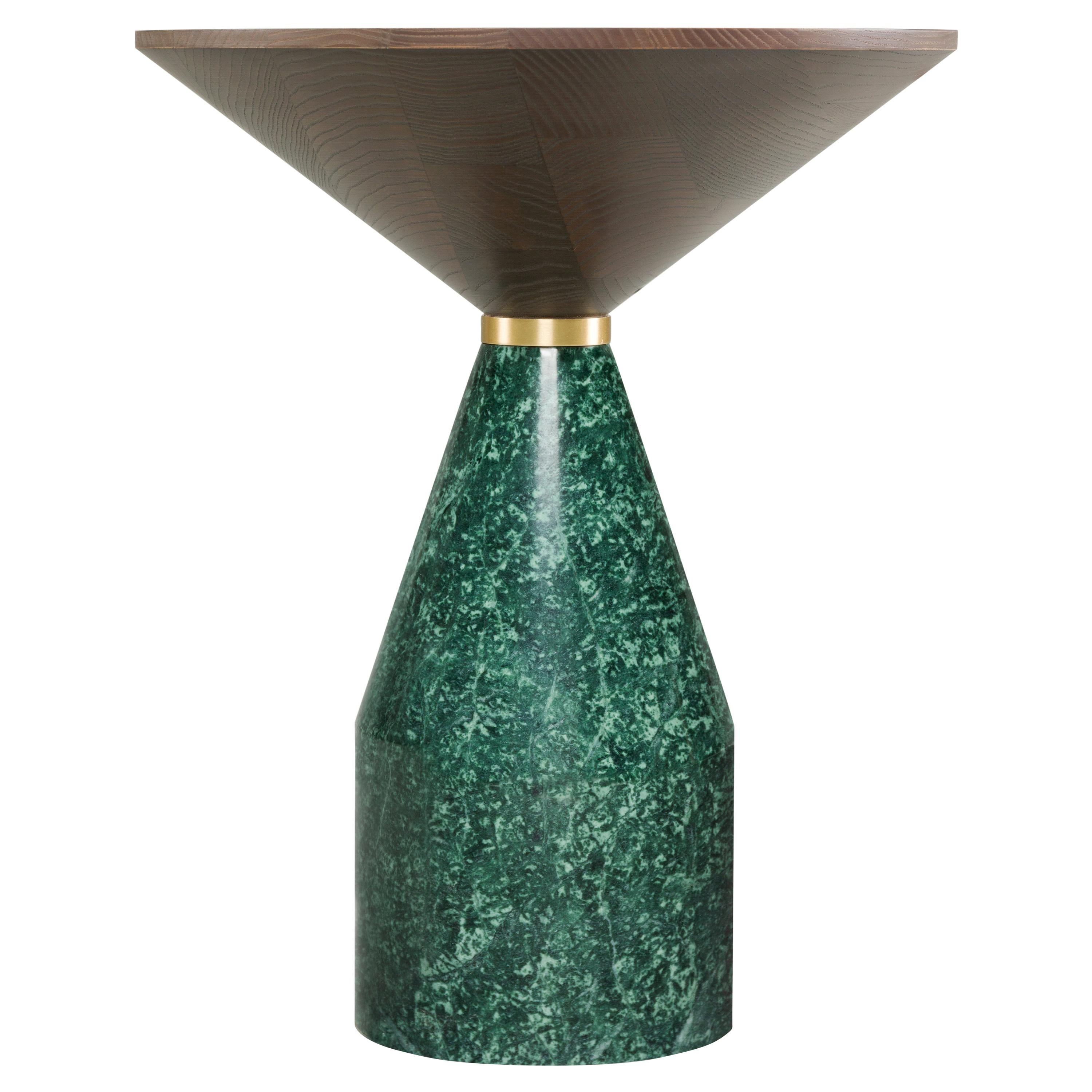 Fante Side Table in Solid Wood and Marble by Gallotti and Radice For ...