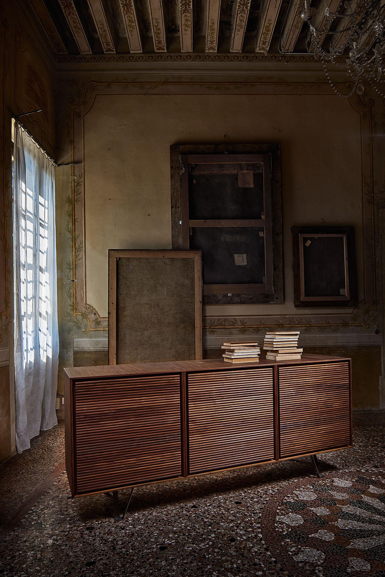 Morelato Zero Sideboard, Modular Cabinet Made of Cherrywood For Sale at ...