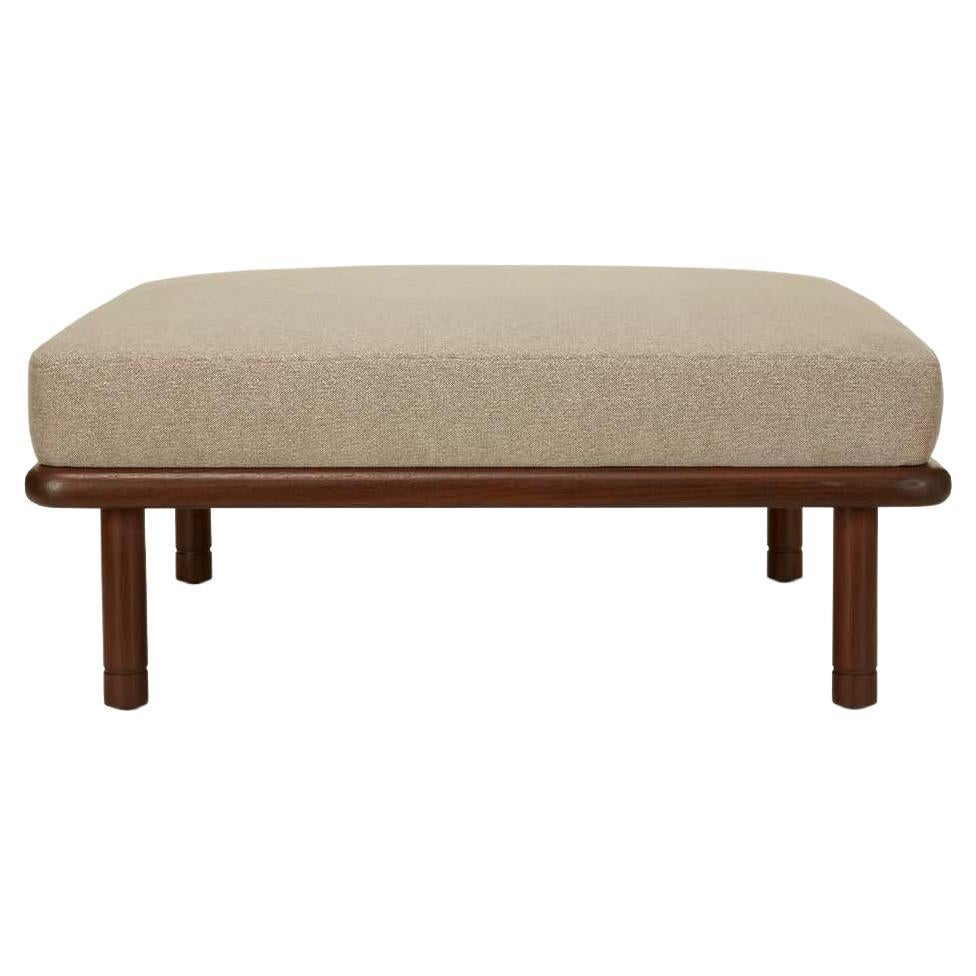 Grey Sheepskin Moreno Ottoman by Lawson-Fenning For Sale at 1stDibs