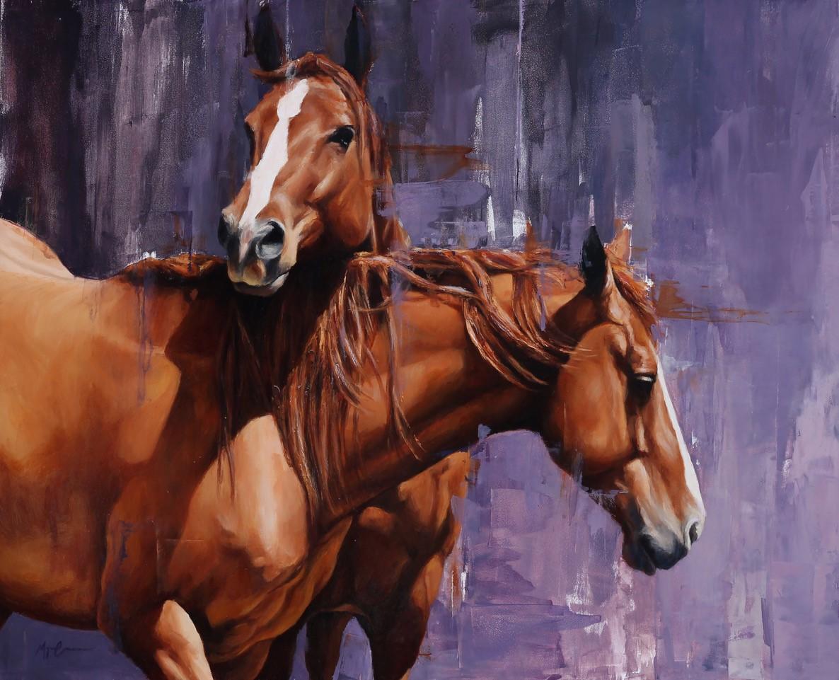Morgan Cameron - "Bonded Pair", Oil painting at 1stDibs | morgan ...