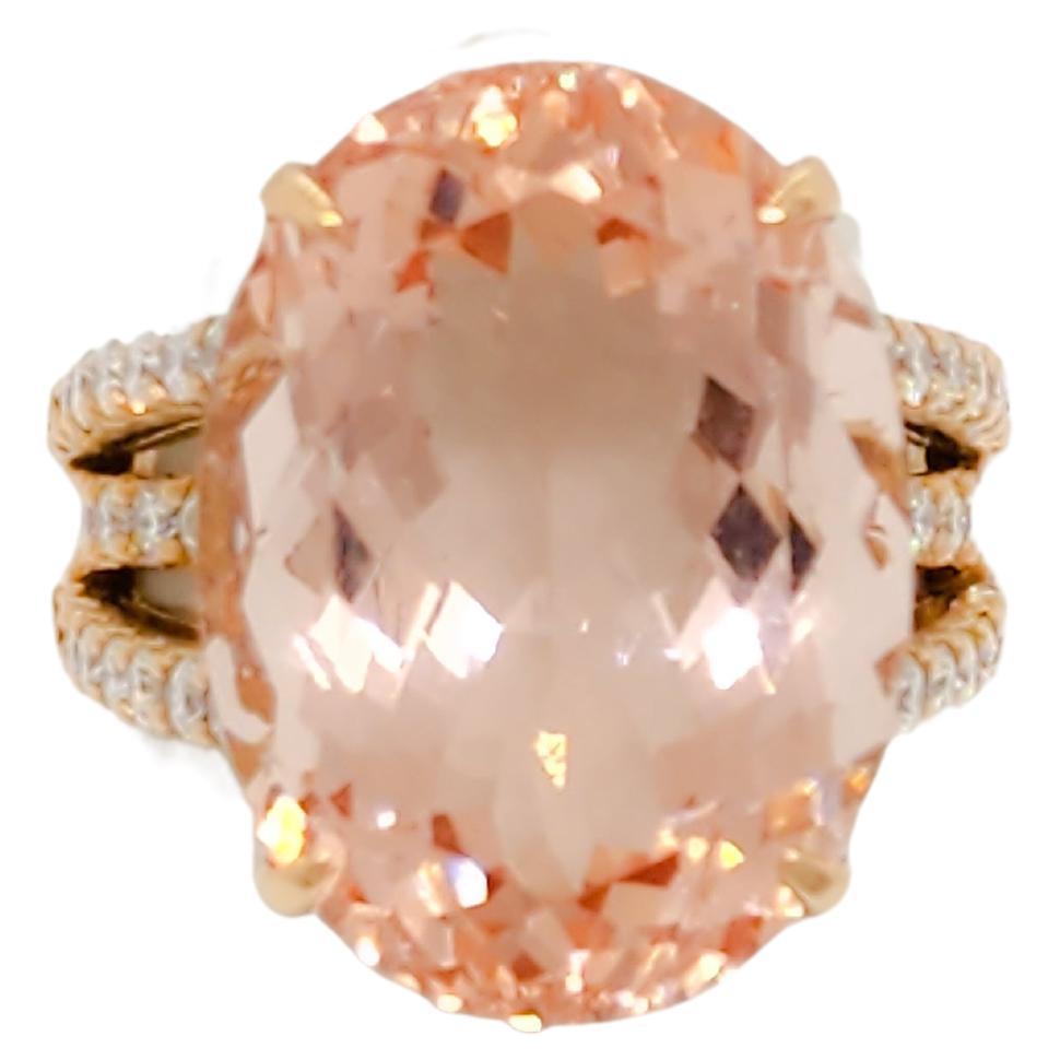 Tiffany and Co. Bague cocktail en or rose 18K avec améthyste et diamant ...