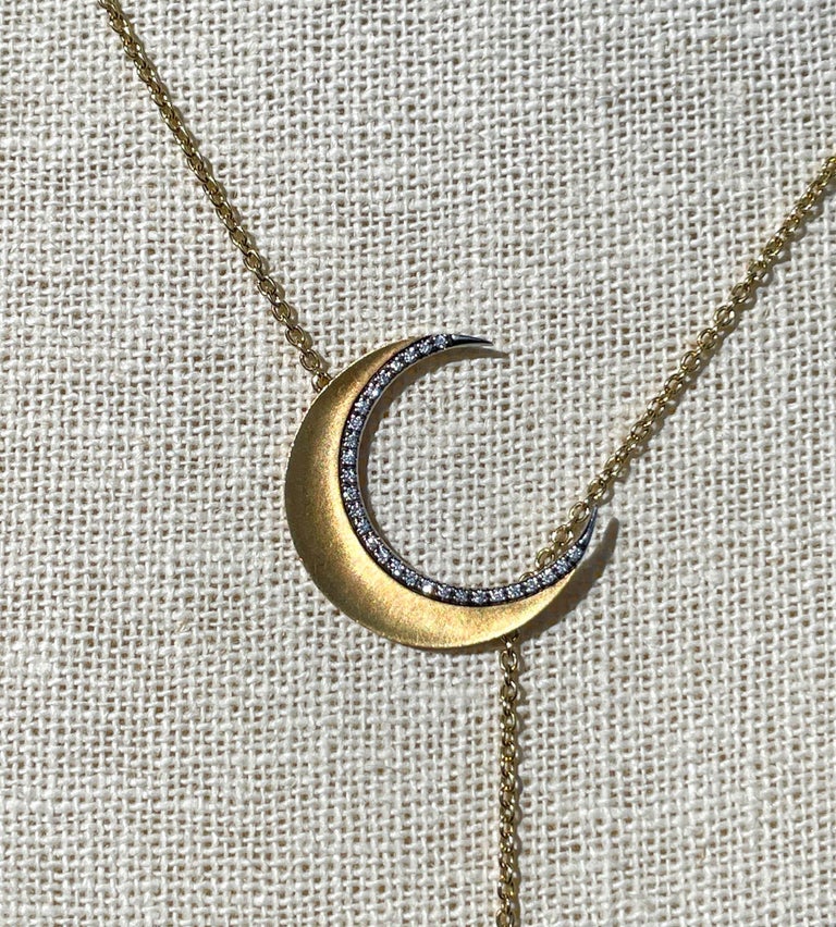 Moritz Glik 18k Yellow Gold Diamond Double Case Half Moon Shaker ...