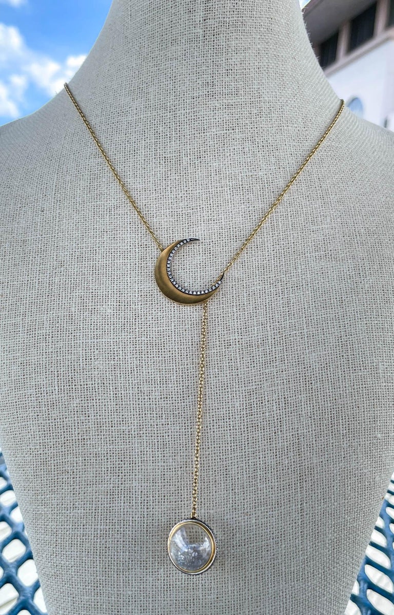 Moritz Glik 18k Yellow Gold Diamond Double Case Half Moon Shaker ...