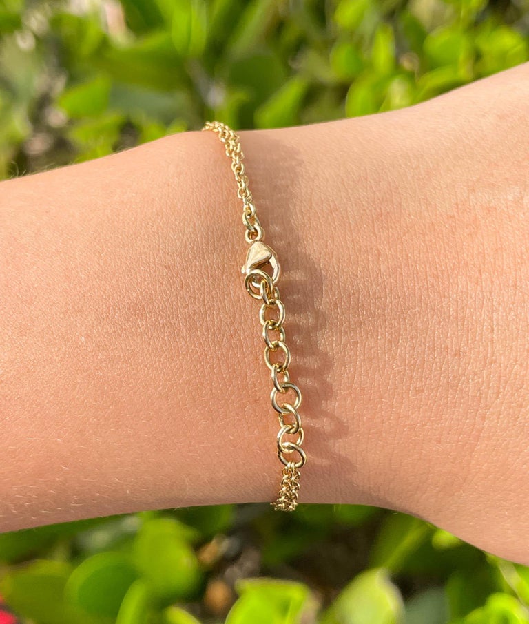 Moritz Glik 18k Yellow Gold Diamond Shaker Bracelet For Sale at 1stDibs