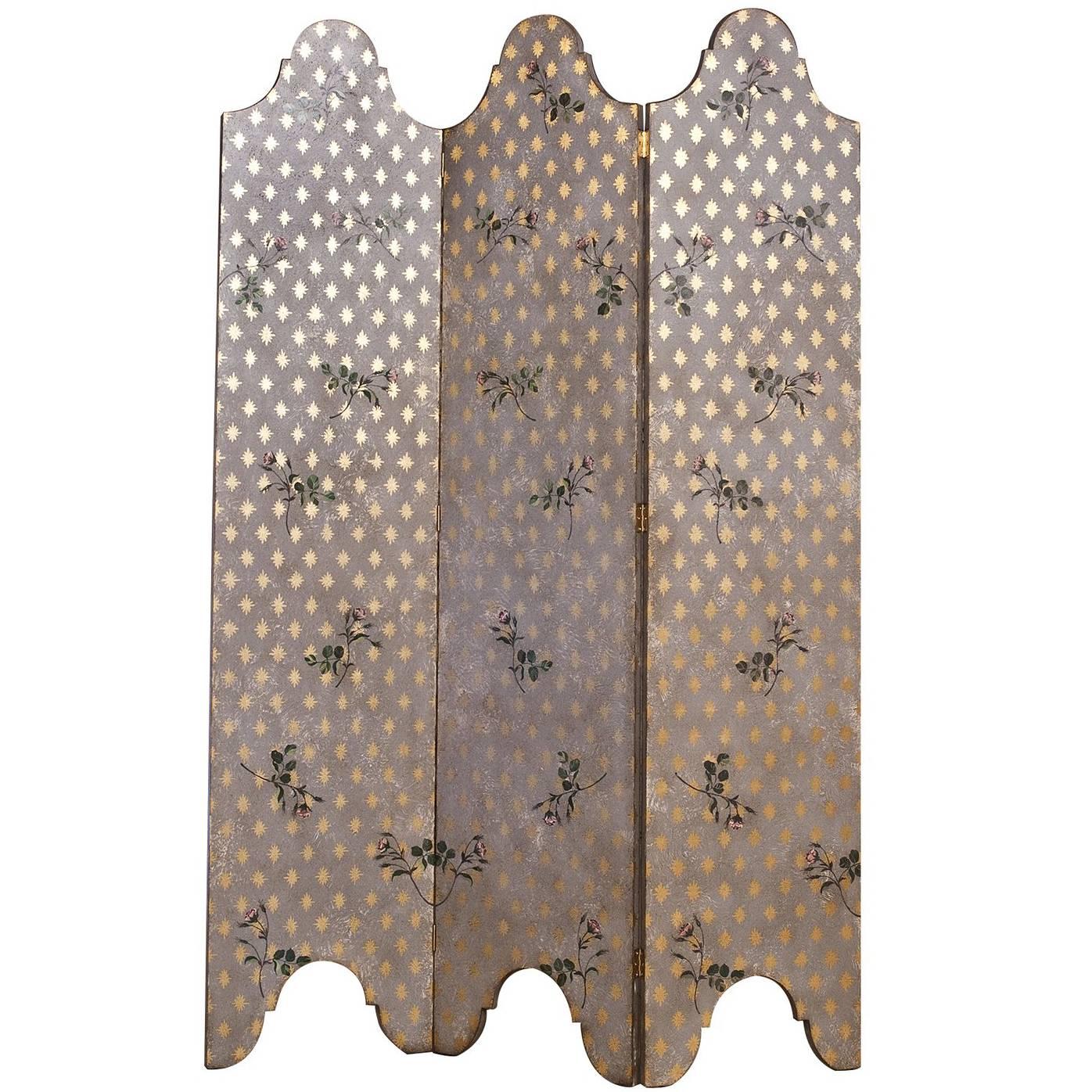 Moro Gold and Gray Screen For Sale at 1stDibs