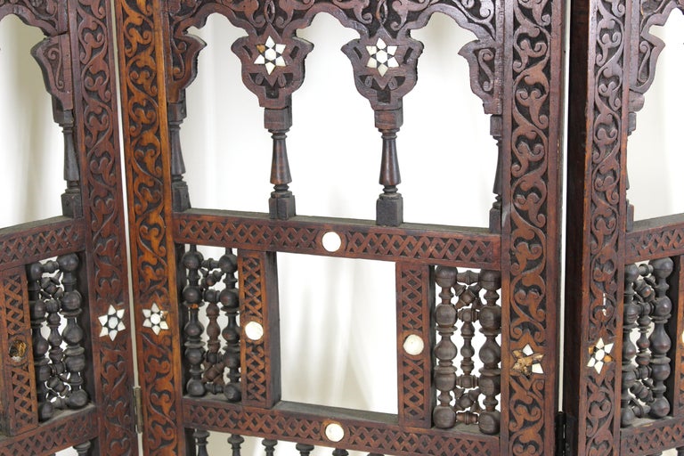 Moroccan Aesthetic Period Summer Fire Screen or Folding Screen For Sale ...