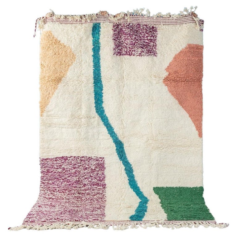 Moroccan Berber Rug 100% Wool Handwoven For Sale at 1stDibs