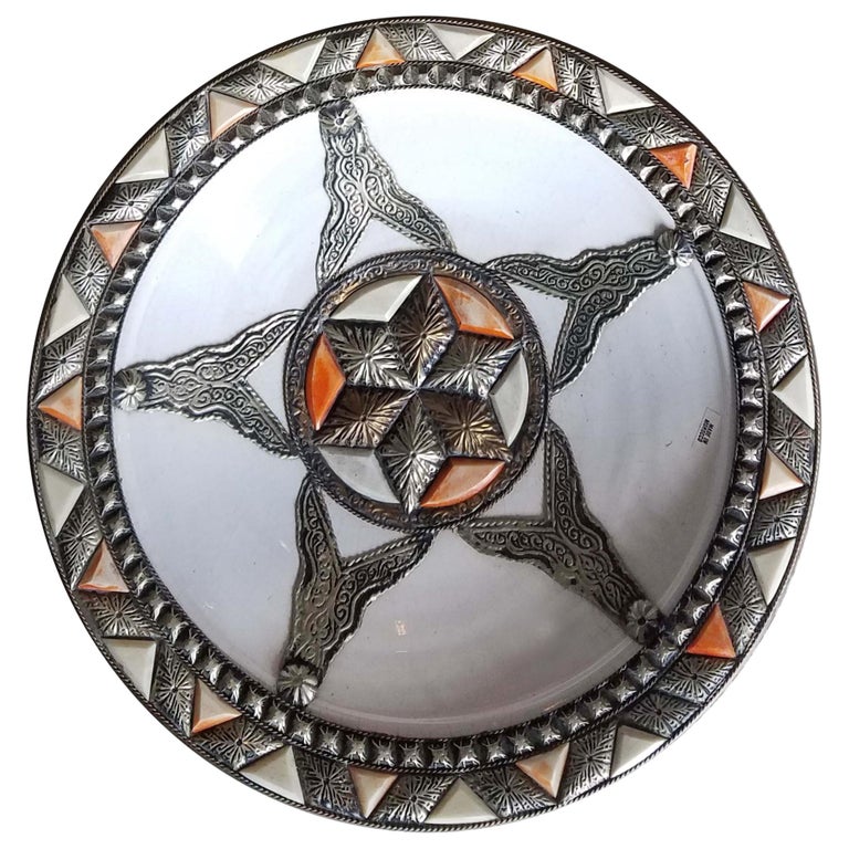 Moroccan Camel Bone Plate, Decorative Only at 1stDibs