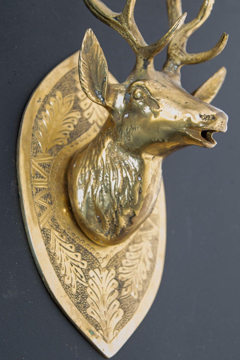 Moroccan Deer Bust Brass Fountain Faucet For Sale at 1stDibs