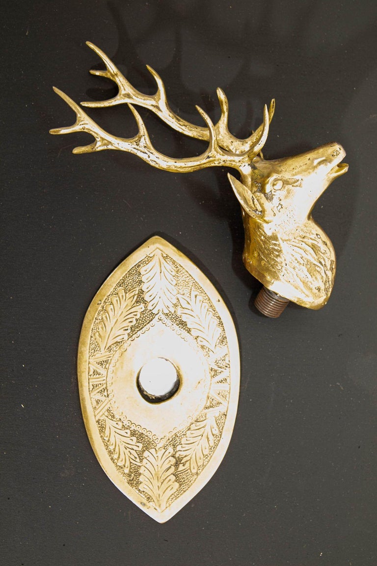 Moroccan Deer Bust Brass Fountain Faucet For Sale at 1stDibs