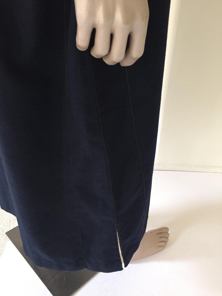 Moroccan Gentleman Hooded Blue Wool Djellaba For Sale at 1stDibs