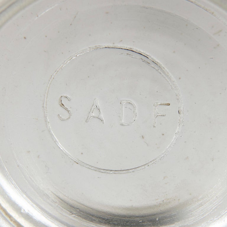 Moroccan Gilt Metal and Silver-Plate Islamic Style Dish For Sale at 1stDibs